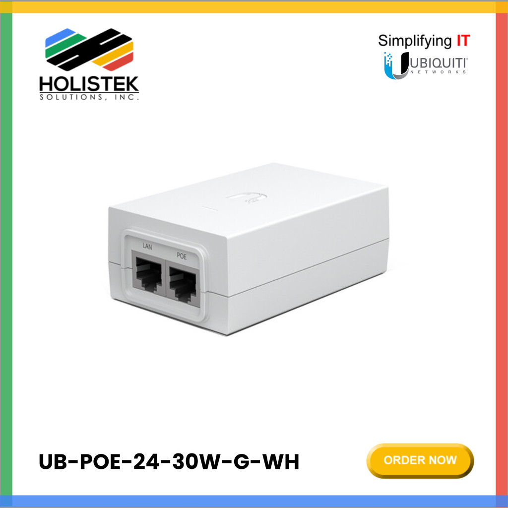 Ubiquiti Networks POE-24-30W-G-WH PoE Injector (24 VDC, 30W, White ...