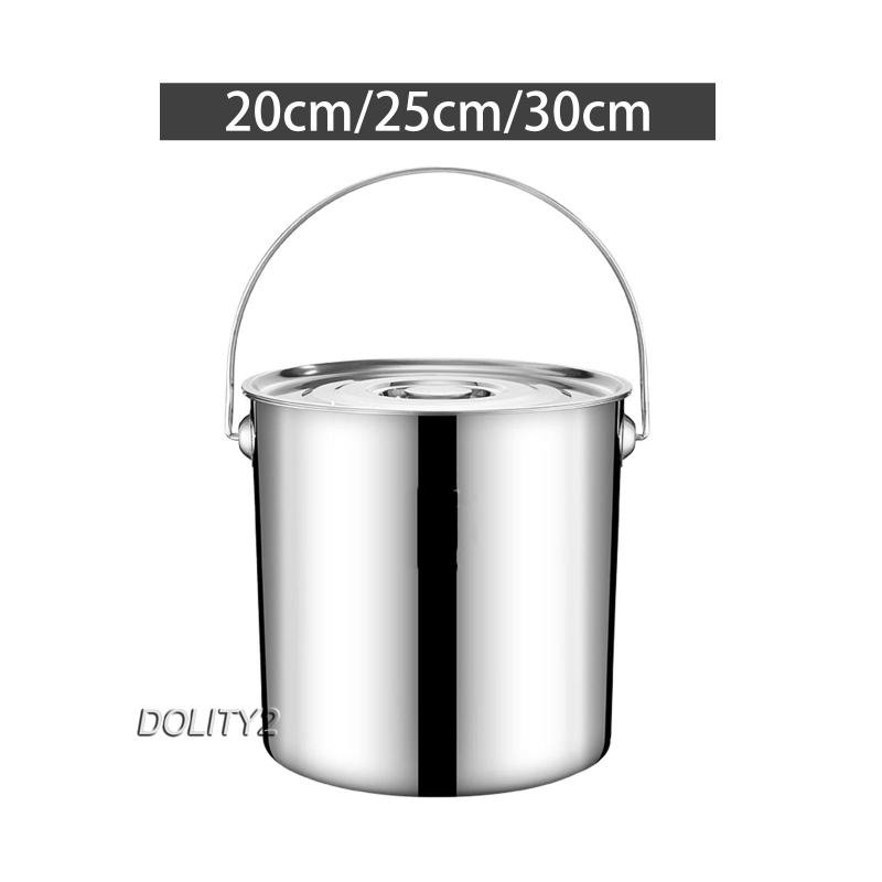 [Dolity2] Stainless Steel Stockpot Canning Pot Heavy Duty Milk Bucket ...