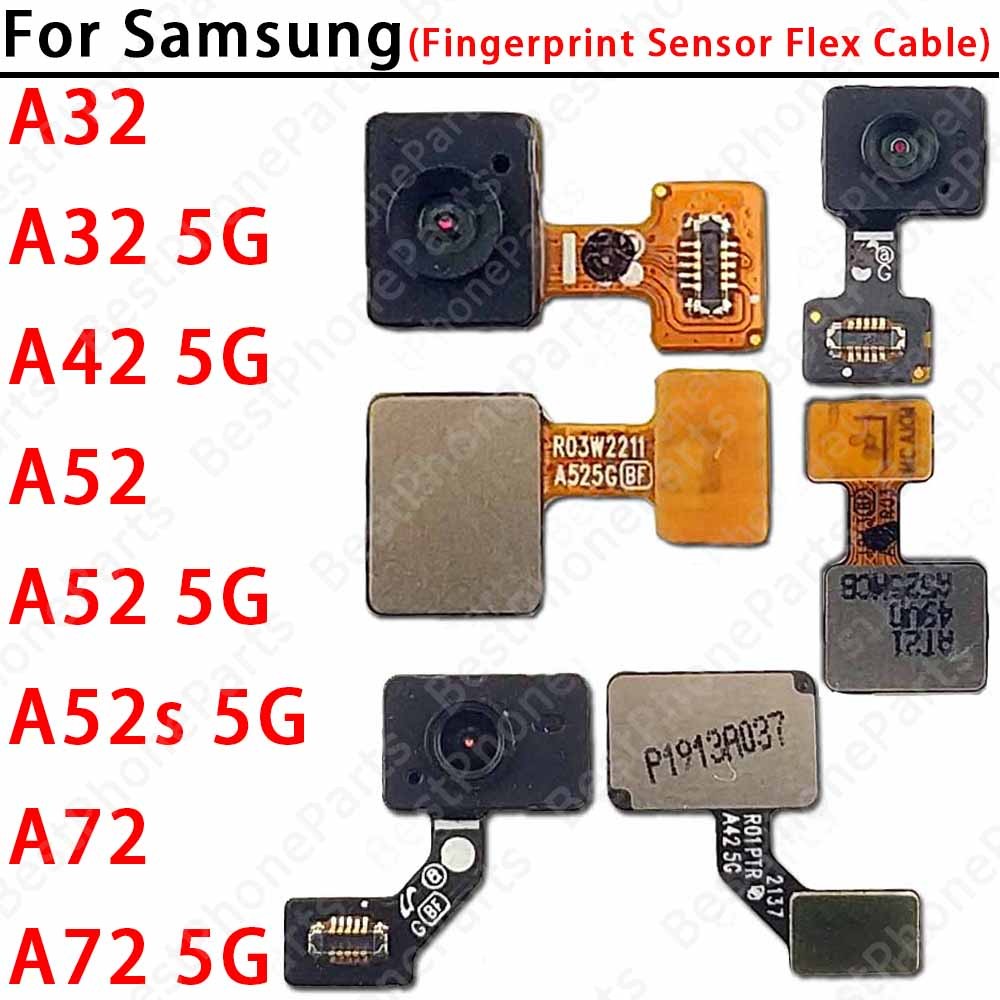 Power Button Fingerprint Sensor Flex Cable For Samsung Galaxy A32 A42 ...