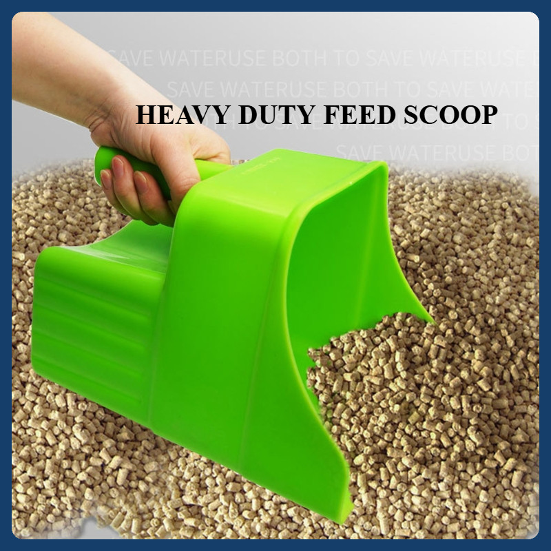 Plastic Enclosed Feed Scoop Heavy Duty Durable Stackable Feeding Scoop ...