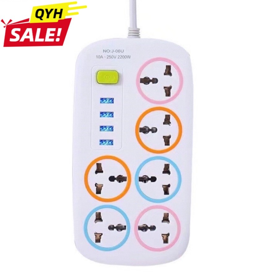 Extension Cord with USB Port Power Strip High-power Multi-switch Socket ...