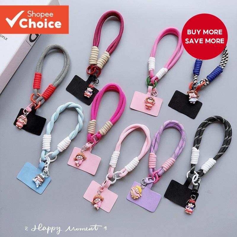 Cute Short Lanyard Phone Case - Multi-Use for Bags, Cards & Bottles ...