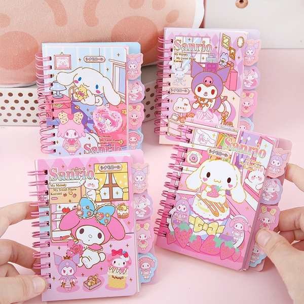 Notebook for grade 1 binder 6 Sanrio Separator Gilding Coil notebook ...
