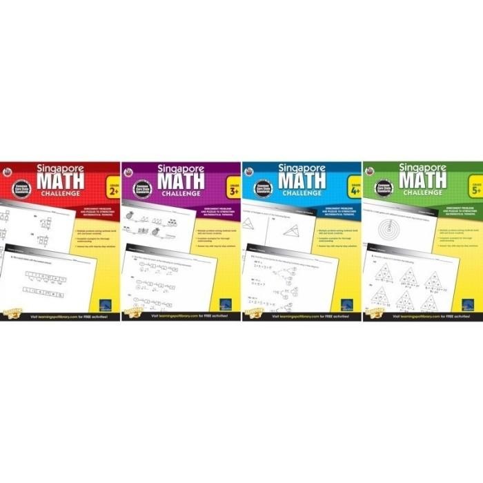 Singapore physical book MATH Challenge & Word Problems Grades 2+ 3+ 4 ...