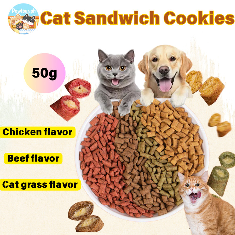 Cat Snacks Sandwich Puff Pastry Cat Biscuit/Cat Cookies Cat Nutrition ...