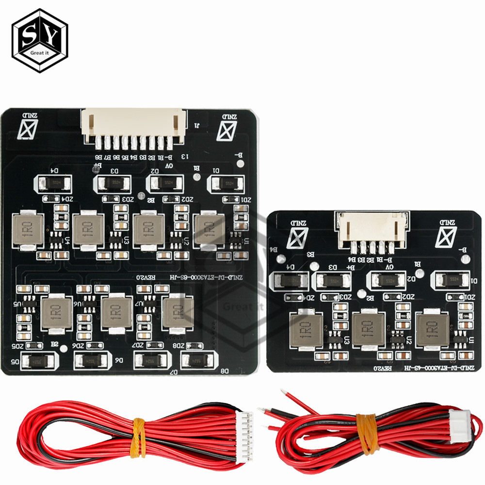 BMS 2S-8S 1.2A Balance Board Lifepo4 LTO Lithium Battery Active Equalizer Balancer Energy ...