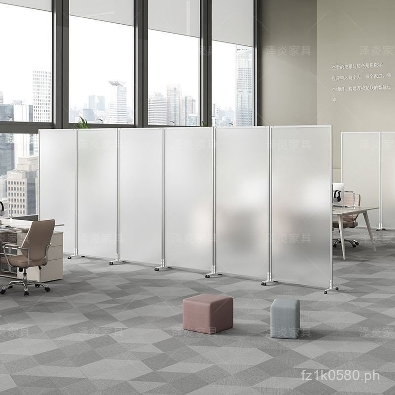Foldable Partition Screen for Office, Factory Workshop Sliding ...