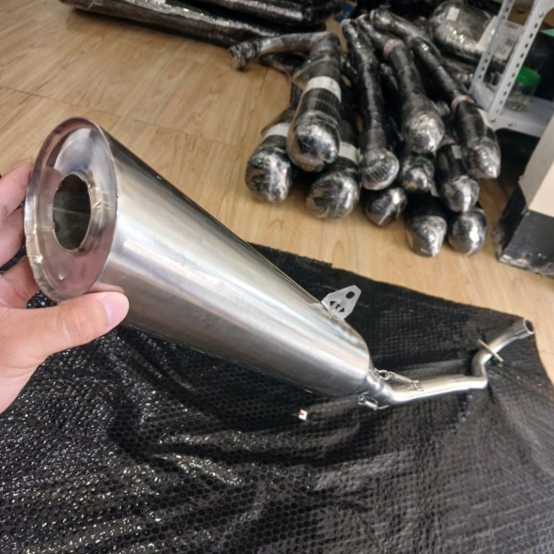 Power pipe for wave 125&Xrm 125 (Good for loaded engines) | Shopee ...