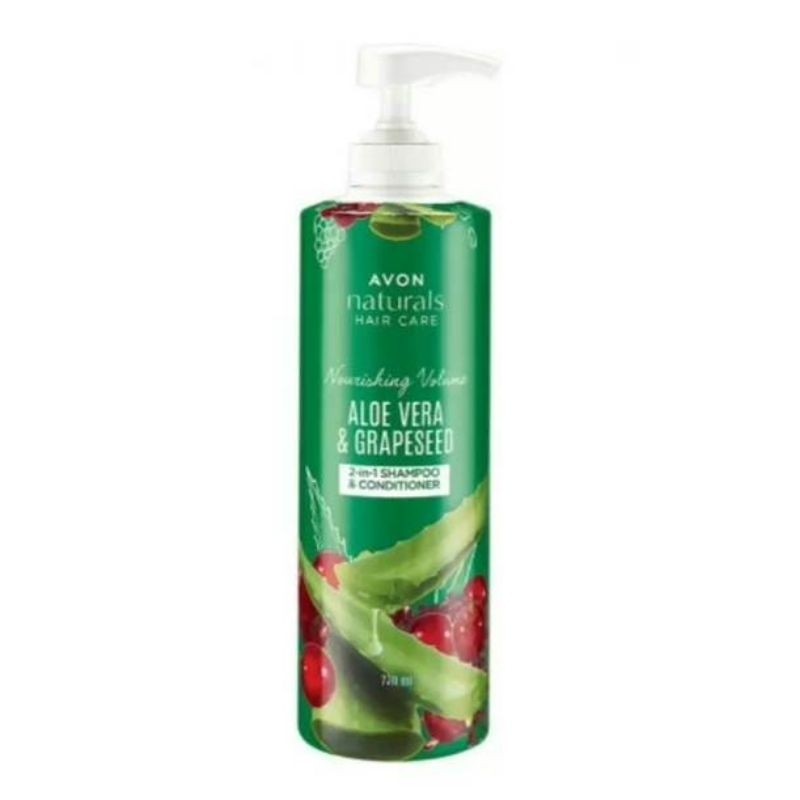 AVON ALOE VERA & GRAPESEED 2-IN-1 SHAMPOO & CONDITIONER 720ML | Shopee ...