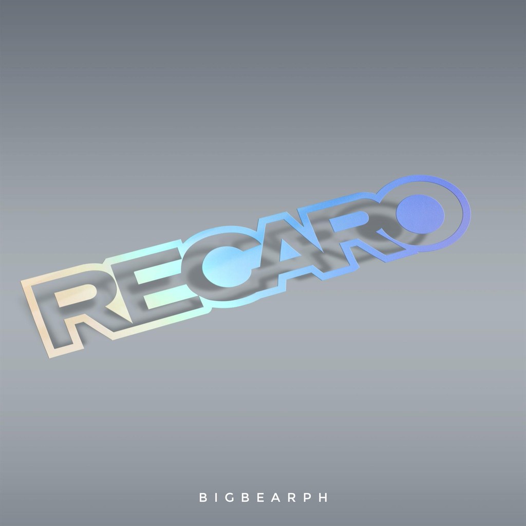 Recaro Outlined Logo Vinyl Cutout Car Sticker - Weatherproof and ...