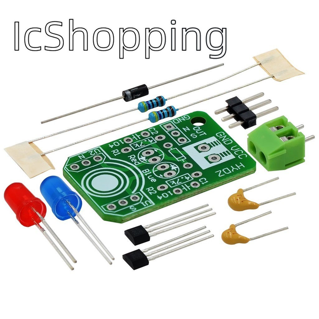 Magnetic detection Hall magnetic induction sensor magnetic pole ...