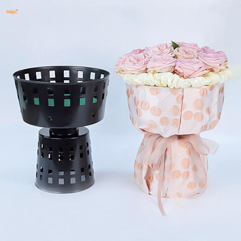 Sweet Flower Bouquet Base Flower Decoration Bouquet Foam Holder Handle ...
