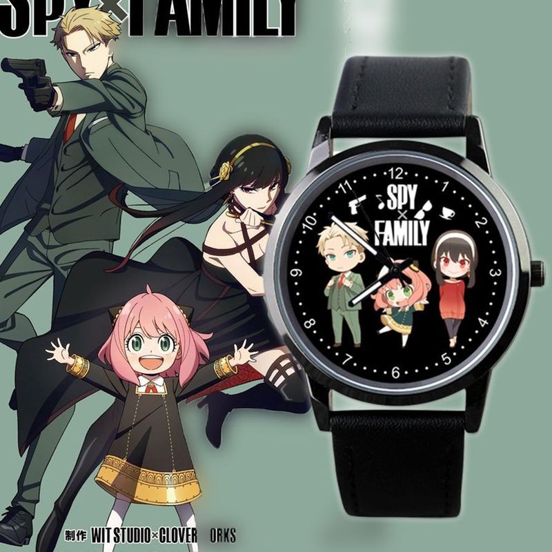 Spy x Family Anya Forger Style Black Waterproof Quartz Watch - Casual ...