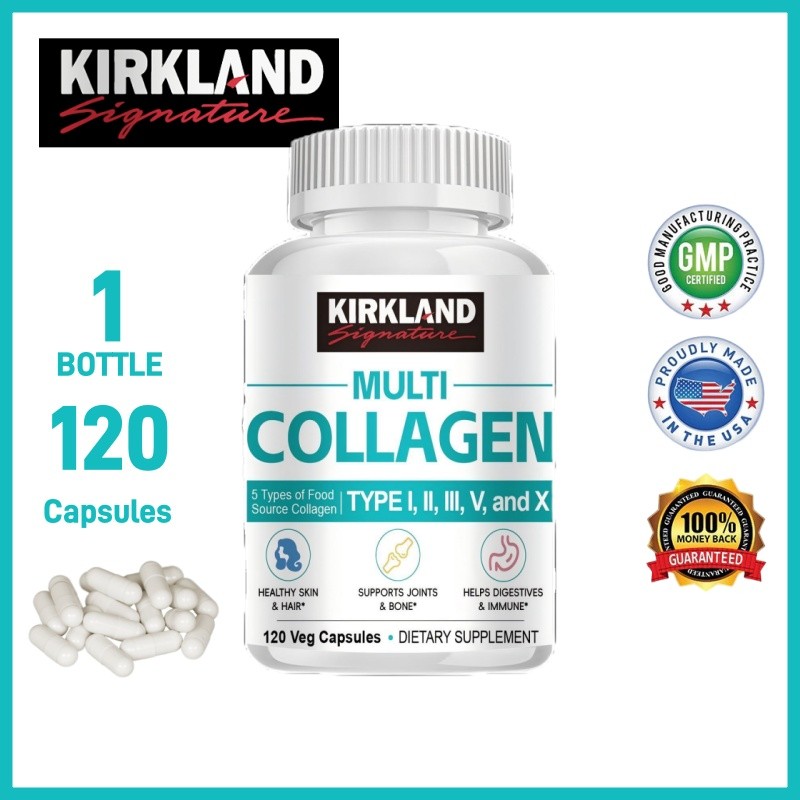 KIRK//LAND Multi Collagen Capsule Joint Ligament Glue Supplement ...