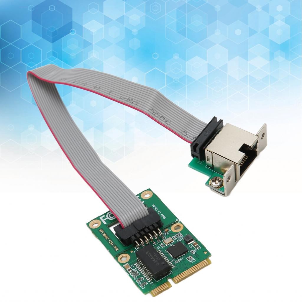 Soyoung Mini PCIe Network Controller PCI Express Ethernet with RJ45 LAN ...