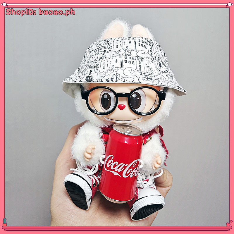 15cm 17cm Labubu Clothes Coca-Cola Series Graffiti Pants+Hat Suitable ...