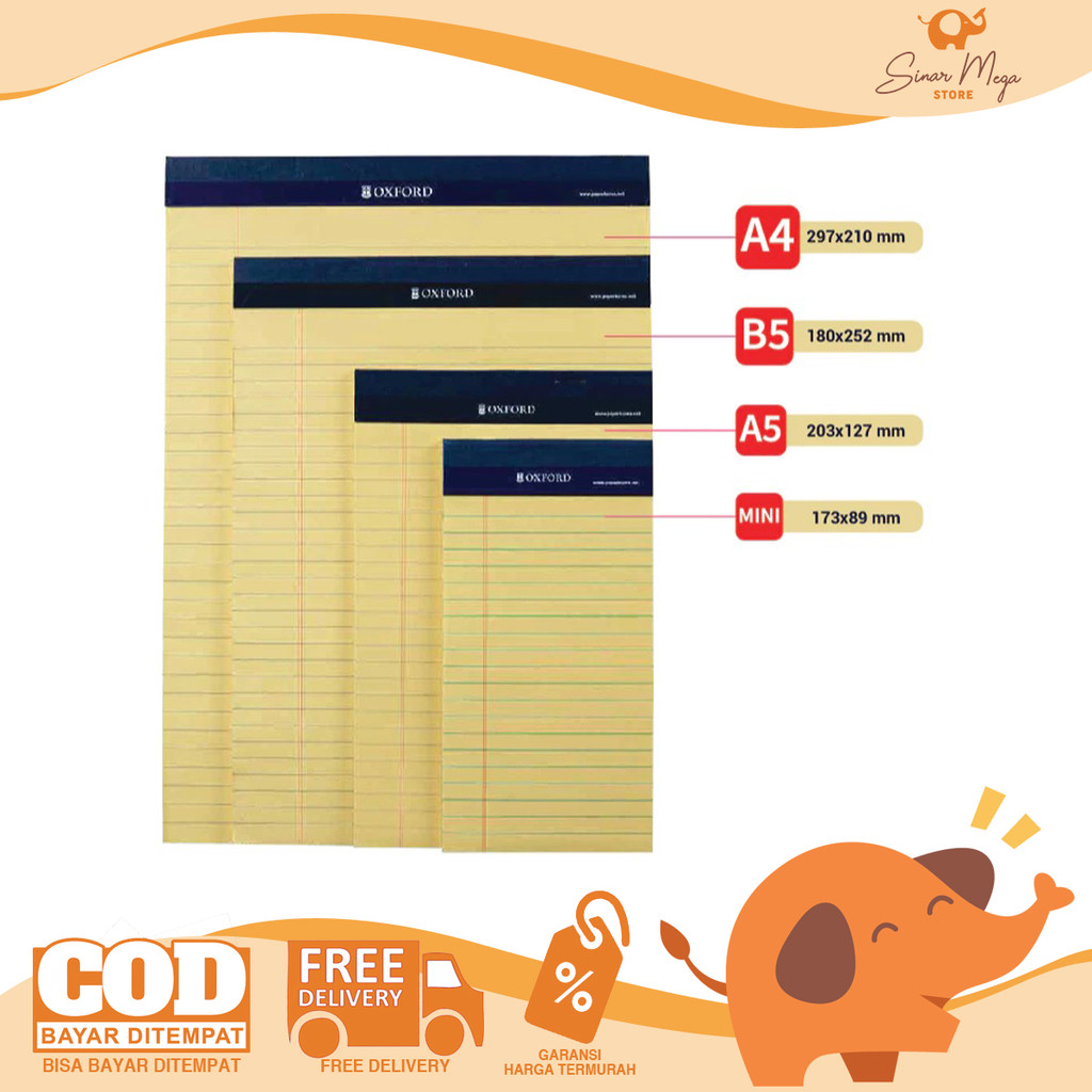 Oxford Pro-Pad Plus Legal Pad - 50 Sheet Notepad | Shopee Philippines