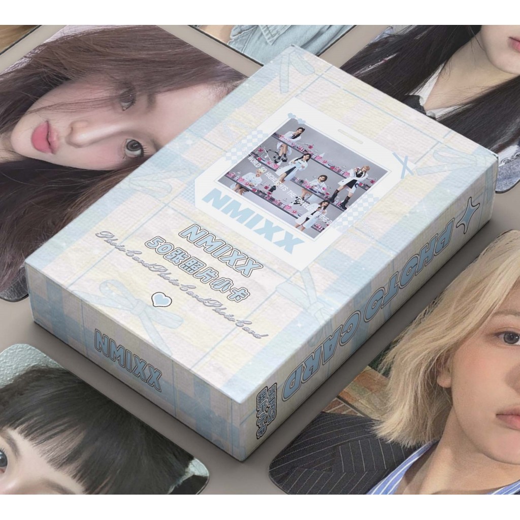 50-55pcs NMIXX Photocards Laser Hologram Lomo Cards LILY HAEWON ...
