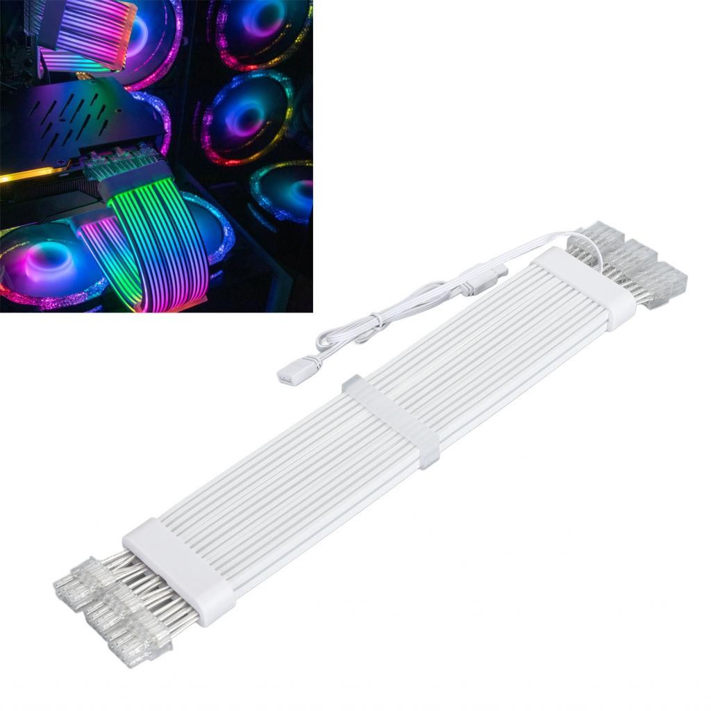 Xguli Zunate RGB Power Extension Cable ARGB Motherboard Supply 18AWG PC ...