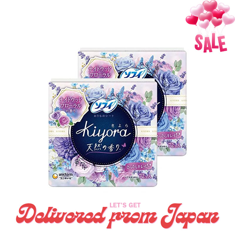 【Bulk Purchase】Sofy Kiyora Floral Relaxation - 72 Count x 2 Pack (Uni ...