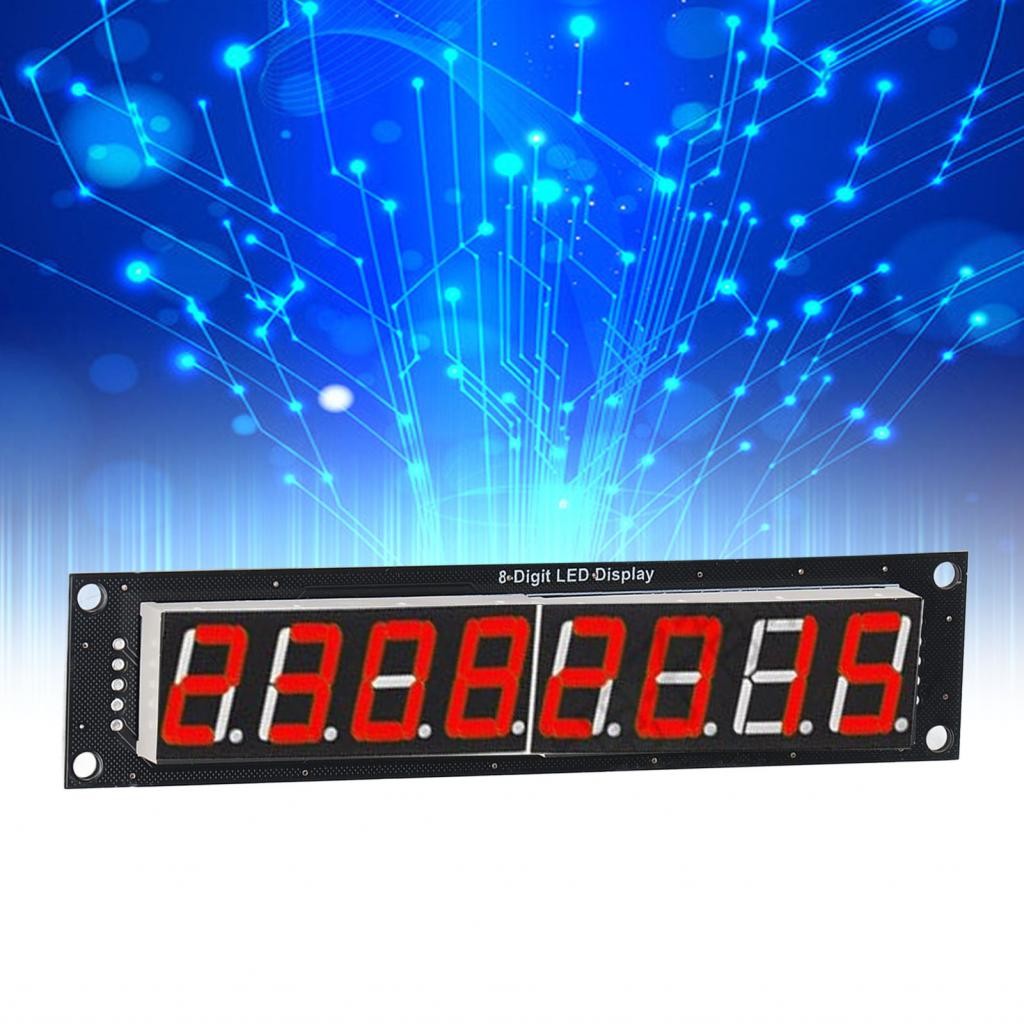 Ffggg 8 Digit Tube LED 7 Segment Display Module 0.56in Digital 5V Red ...