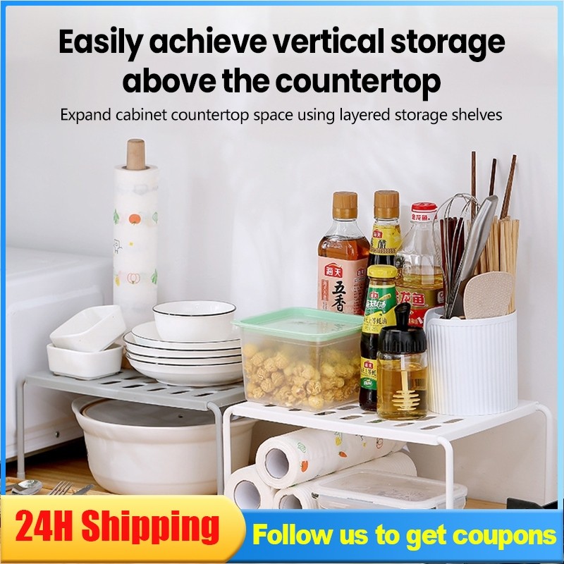 Kitchen Cabinet Rack Organizer Under Sink Kitchen Divider Shelf ...