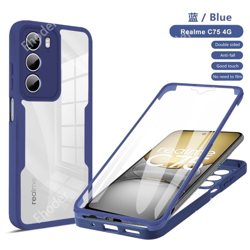 Casing For Realme C75 C75X 4G 5G 2025 Phone 360°Double-Side Protective ...