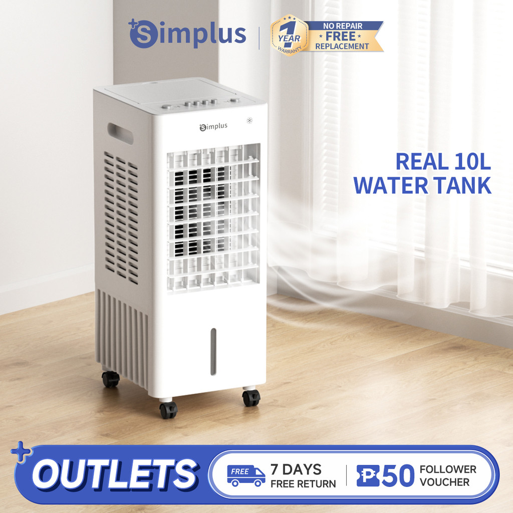 Simplus Air Cooling Fan 3 in 1 Air Cooler 10L Water Tank 3 Speed ...