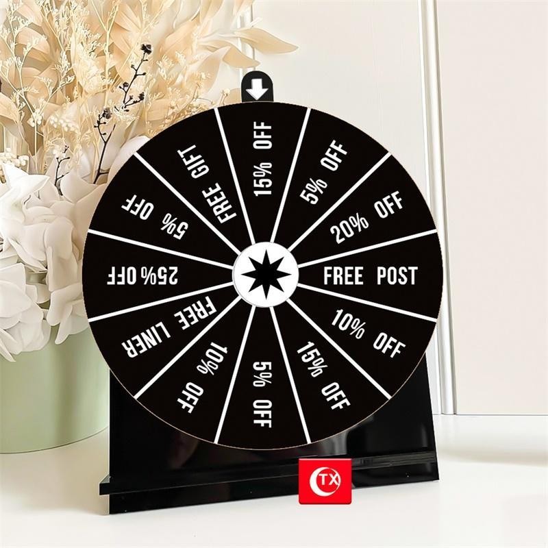 Spin the Wheel Game with Stand Acrylic Raffle Wheel Wheel of Fortune ...