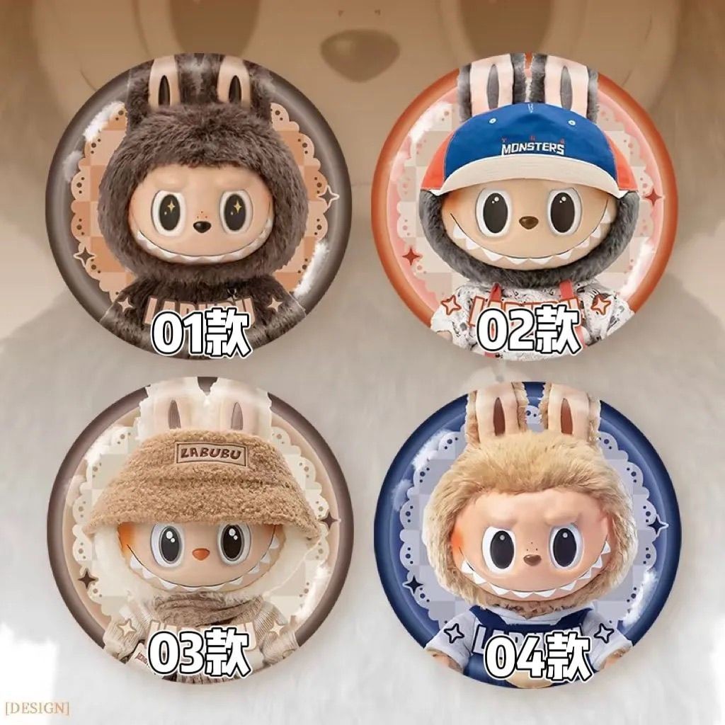 Labubu labubu Merchandise bar Badge Guzi 58mm Tinplate Bright Film ...