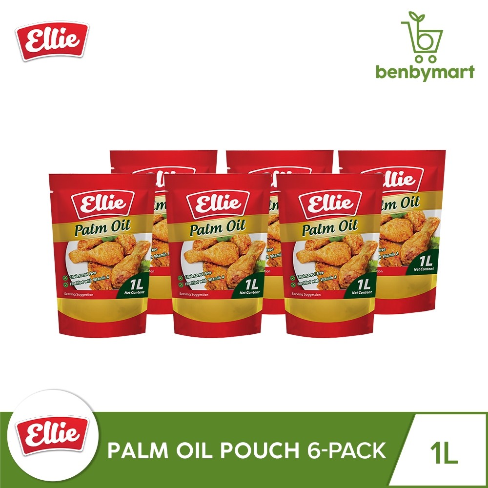 Ellie Palm Oil Pouch 1L 6-Pack | Shopee Philippines