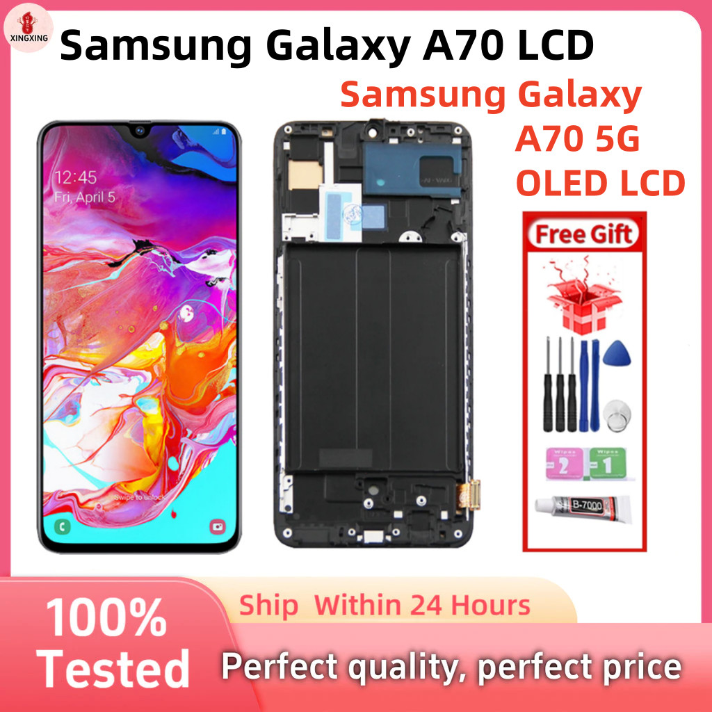 For Samsung Galaxy A70 LCD Display Touch Screen With Frame Replacement ...