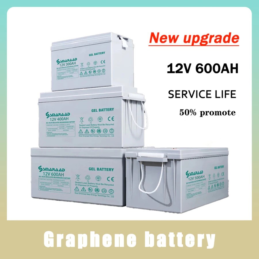 Solar Battery Gel Battery Deep Cycle VRLA Lead Acid 12V 500AH | Shopee Philippines