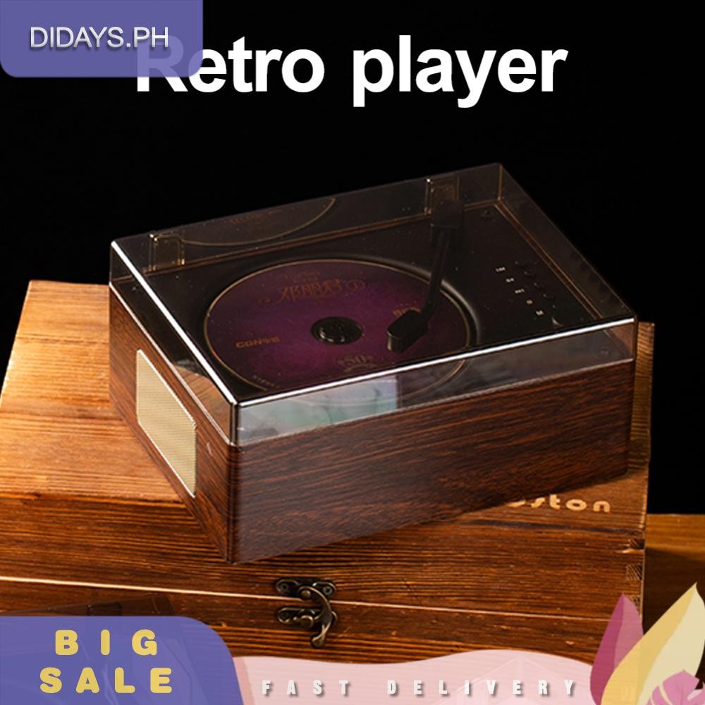 [Didays.ph] Portable CD Player Rechargeable Bluetooth-Compatible 5.0 ...
