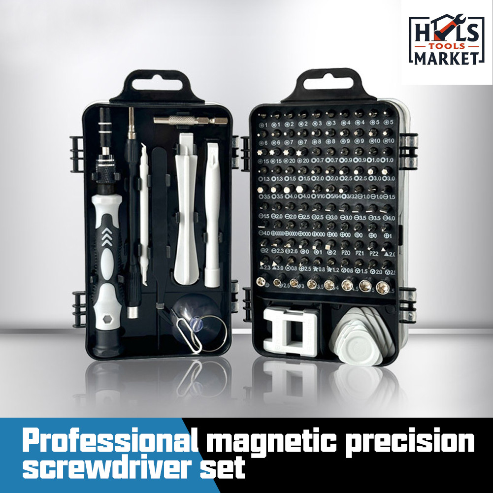 Professional Screwdriver Bit Set 115 In 1 Magnetic Precision Screwdriver Set with Case | Shopee ...