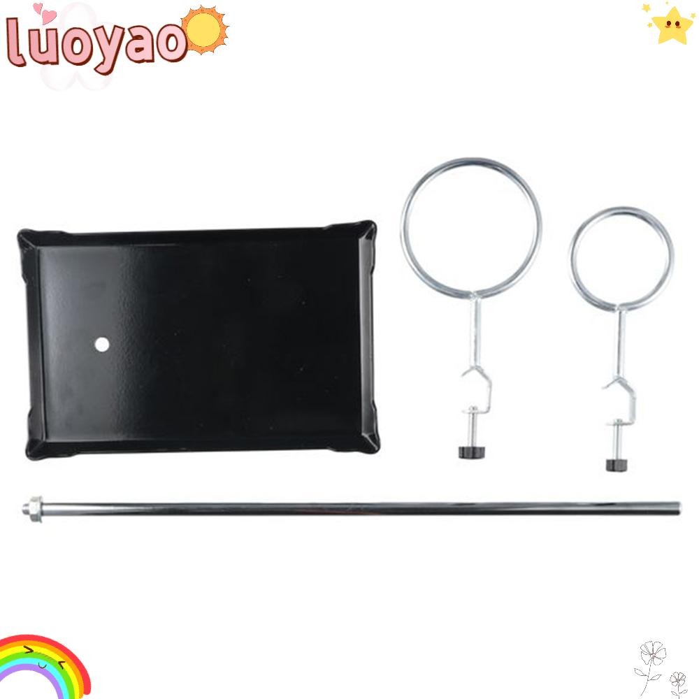 LUOYAO Steel Lab Stand Set, Stainless Steel with Cast Iron Base ...