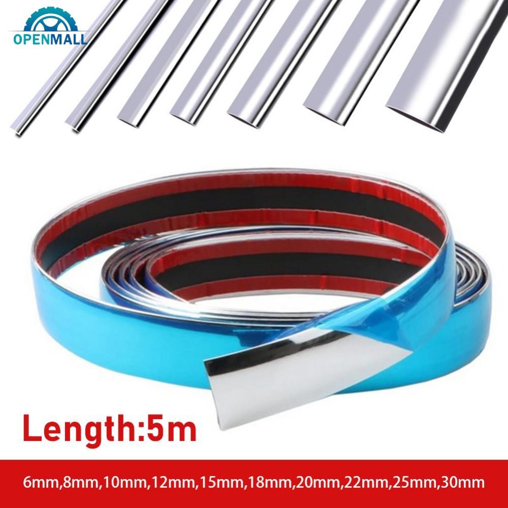 OPENMALL 3/5M Auto Car Exterior Chrome Body Strip Bumper Door ...