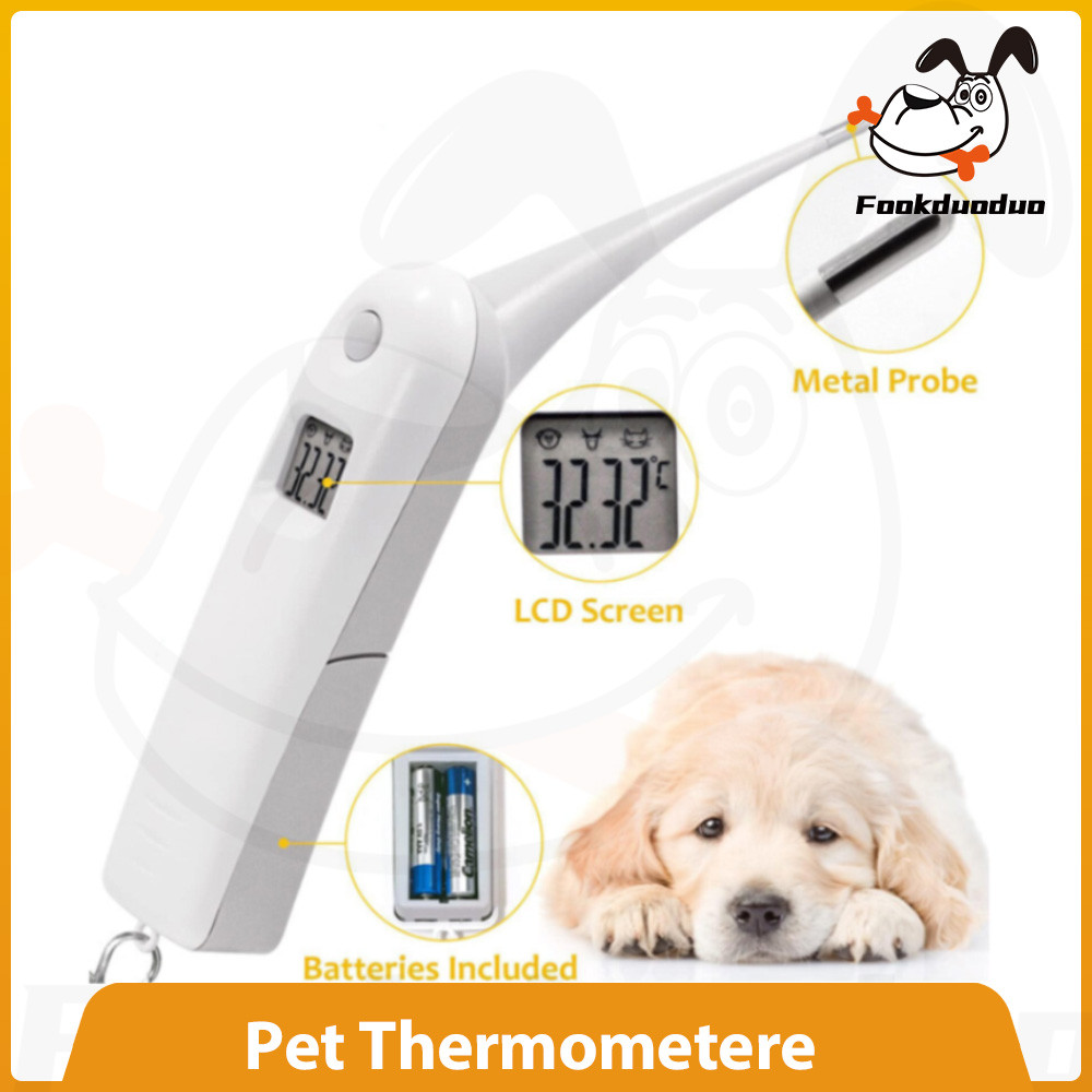 Fookduoduo Dog&cat Thermometer Fast Display Digital Veterinary ...