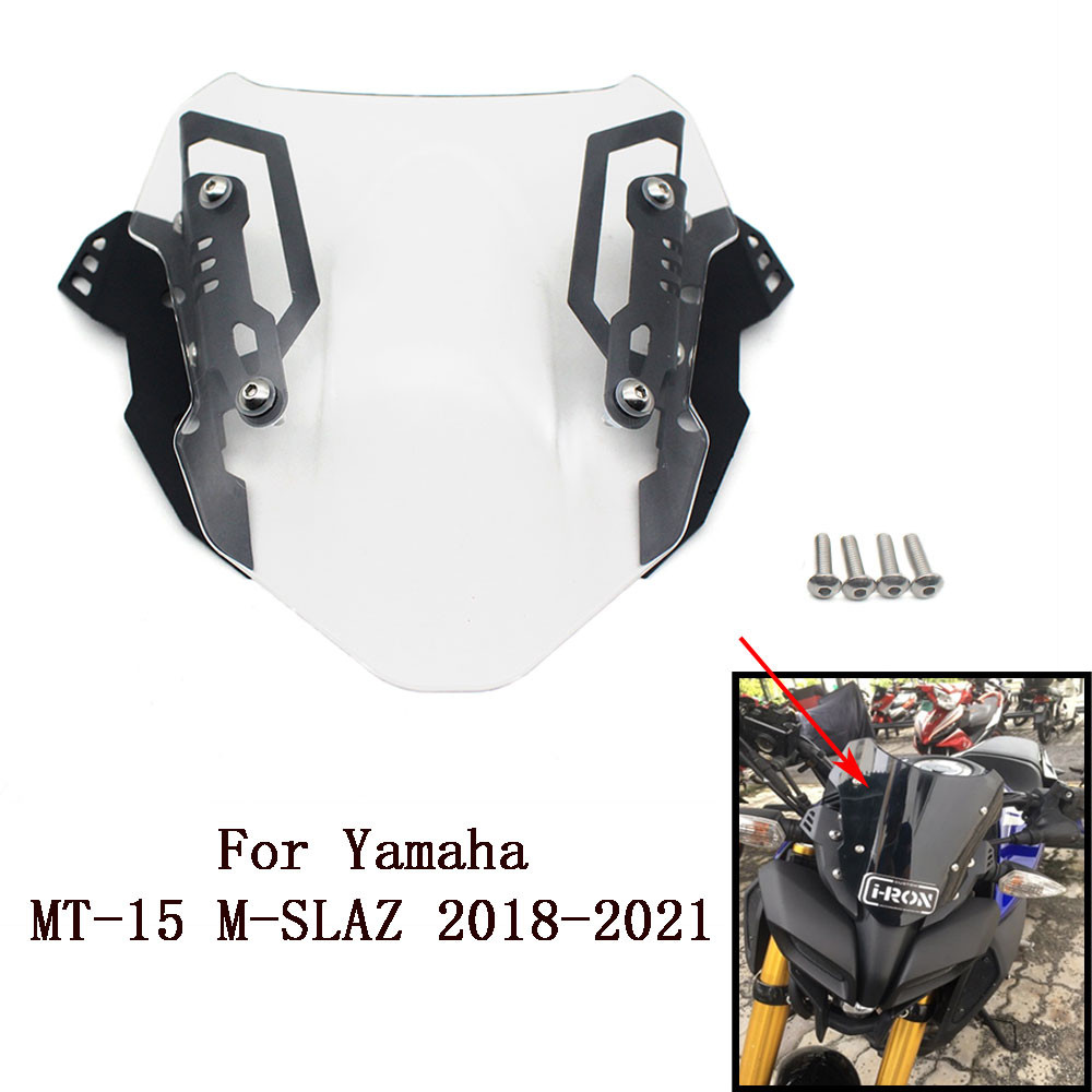 Motorcycle Windshield Windscreen Pare-Brise Clear Wind Deflector for ...