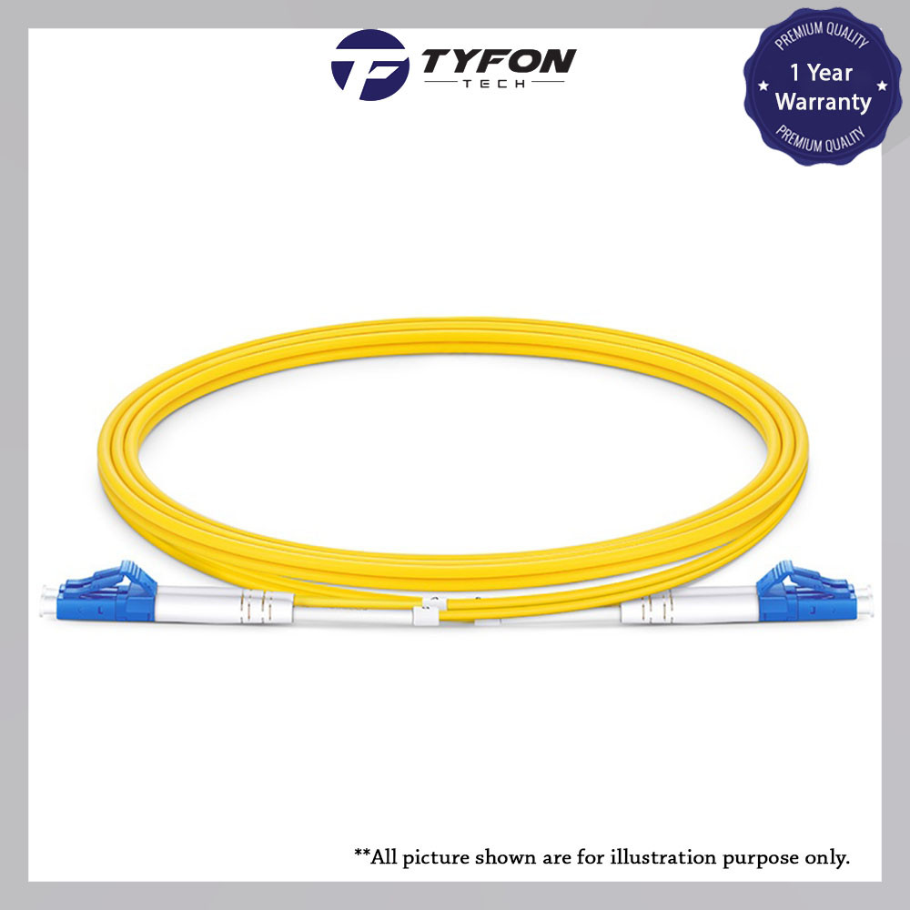 LC-LC Duplex Single Mode Fiber Optic Patch Cord Cable 2.0 (3m) | Shopee ...