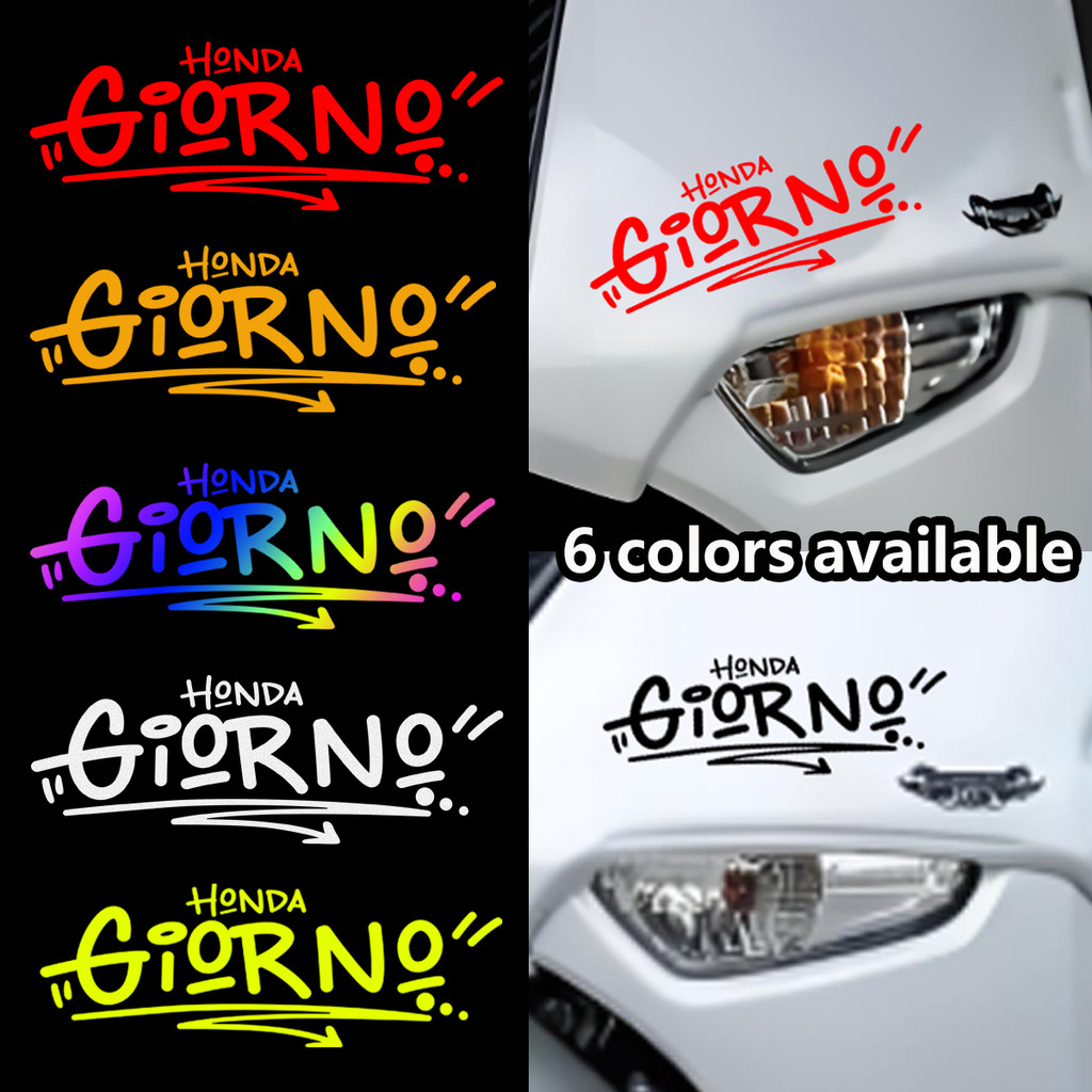 Honda Giorno Sticker Motorcycle Lamp Eyebrow Front Bumper Body Fuel ...