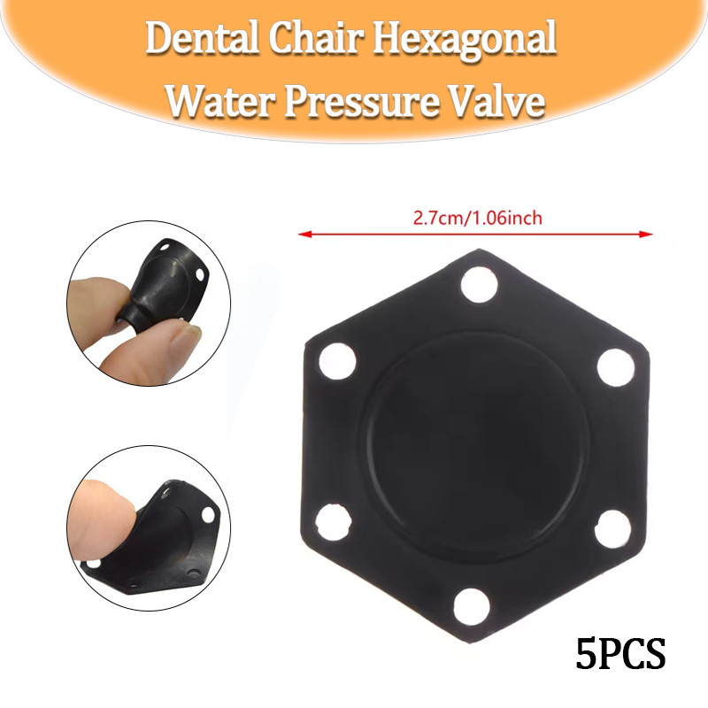5PCS Dental Chair Hexagonal Water Pressure Valve Diaphragm Valve Water ...