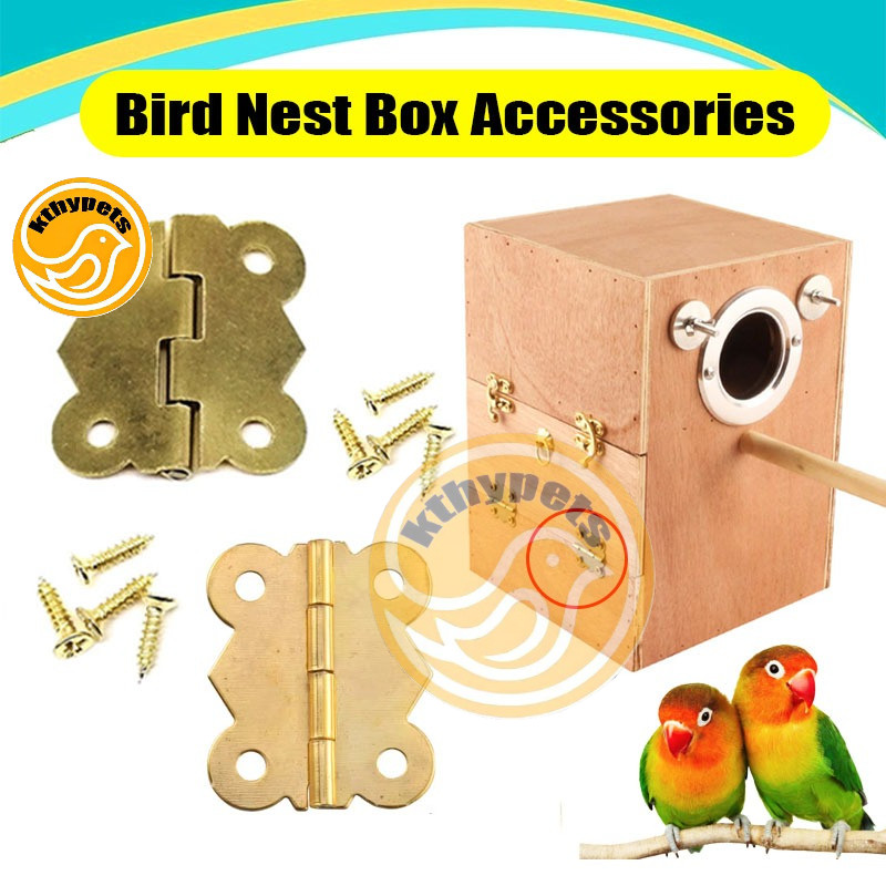 Bird Nest box Accessories Wooden nest bird for lovebird cockatiel ...