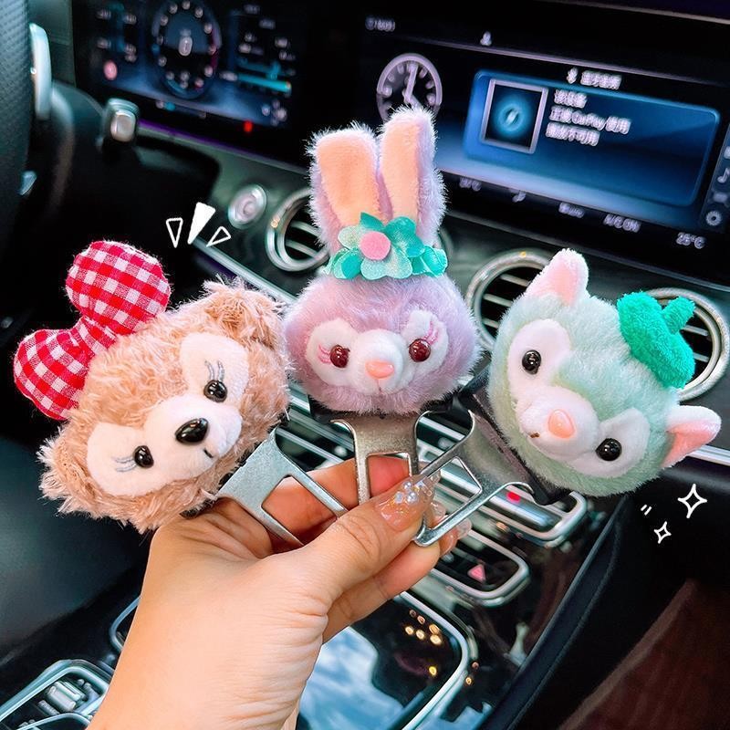 Plus Plush Cartoon Car Plug-In Locker with Lock Mount Extension Holder ...