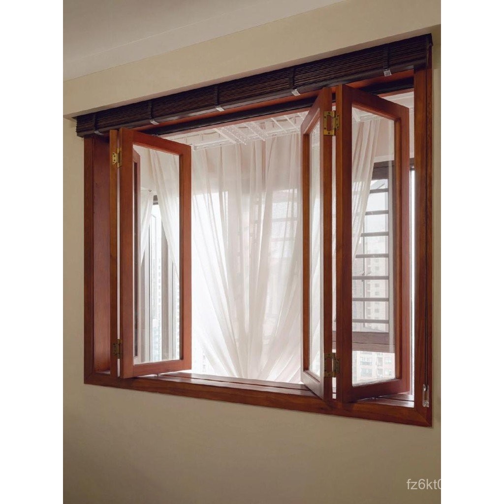 Solid Wood Window Frame Left and Right Upper Japanese Style Frame ...