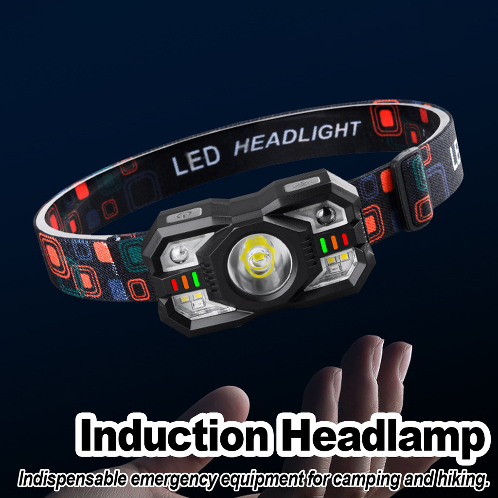 Rechargeable motion sensor headlamp Lights Night Led Mini Flashlight ...