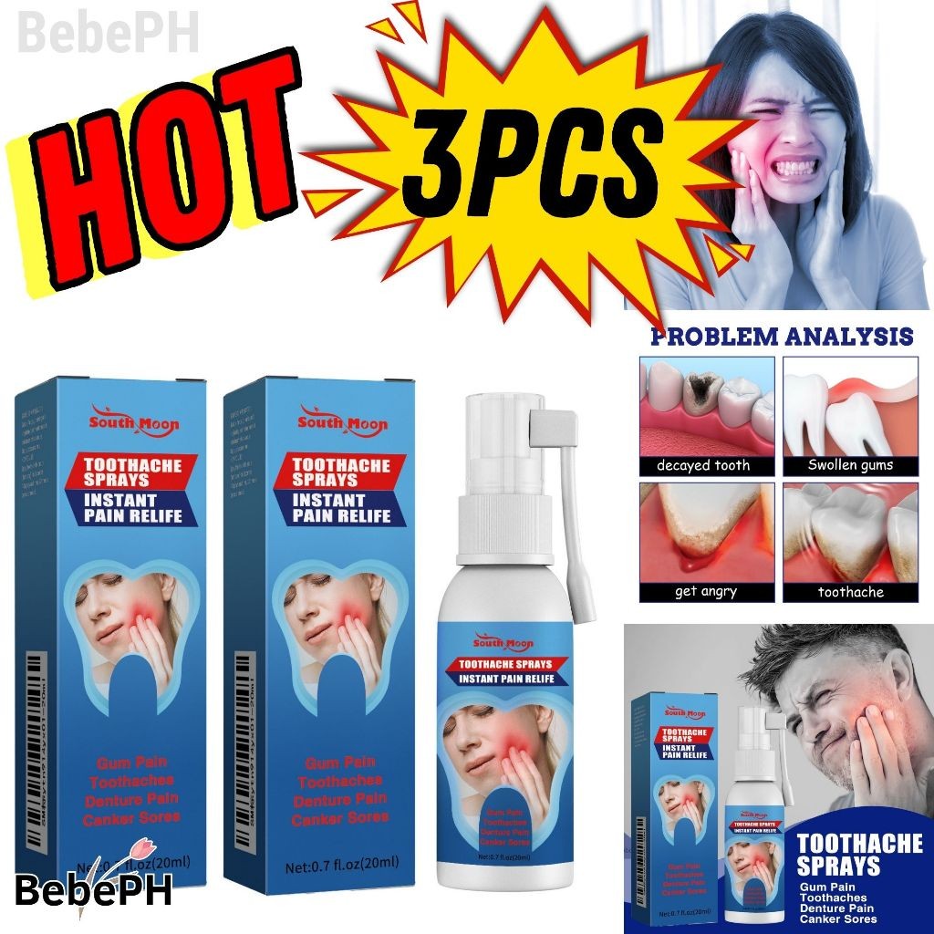 Toothache Pain Relief Spray Dental Tooth Pain Relief Gum Inflammation ...
