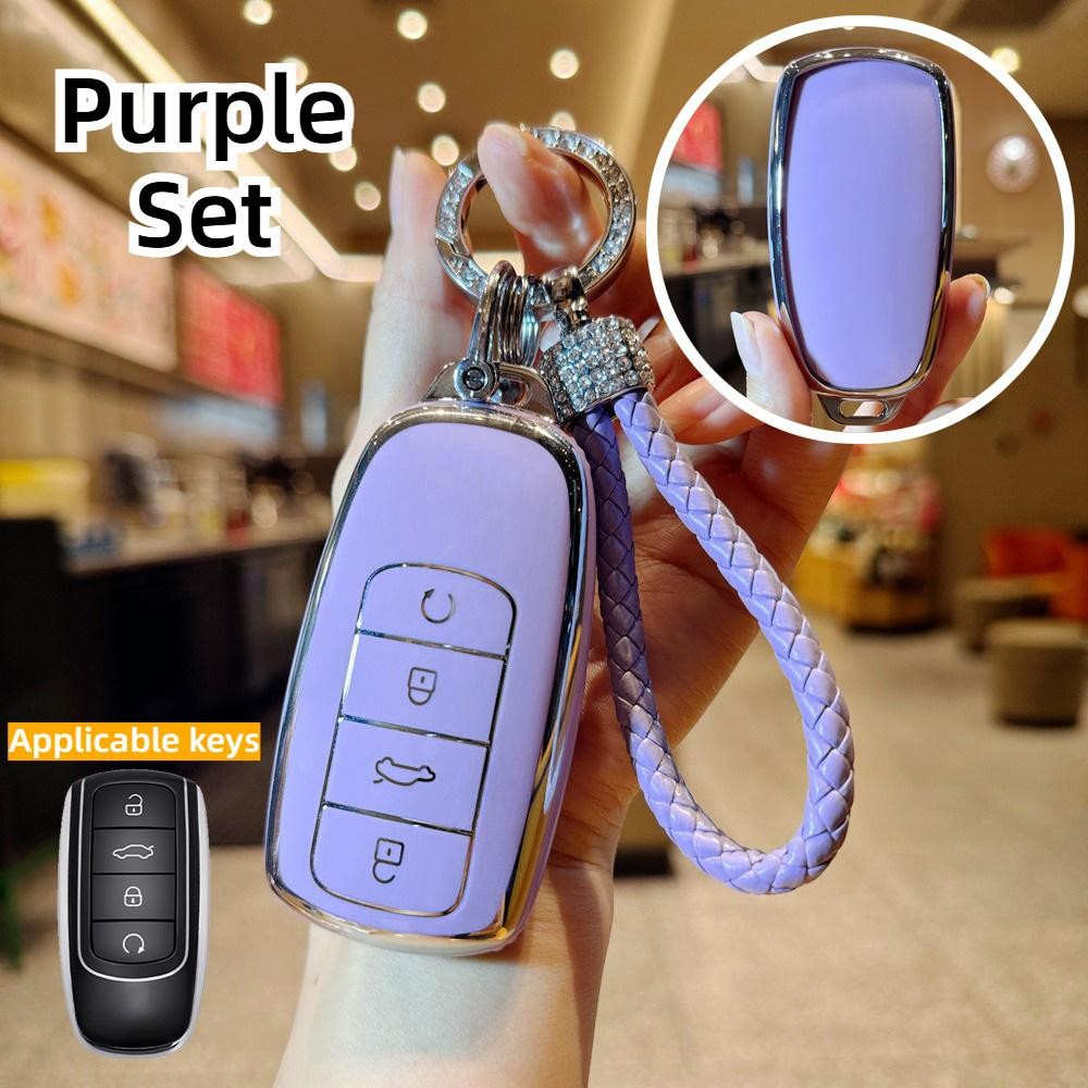 4 Buttons TPU Car Remote Key Case Shell, Fit for Chery Tiggo 7 Pro Max ...