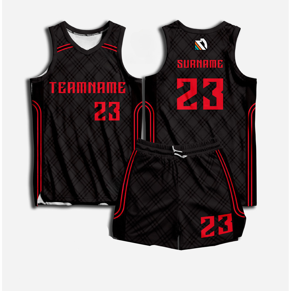 Basketball Wear Suit Personalized Customized Competition Black Training ...