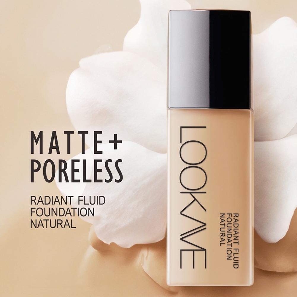 LOOKAVE Natural Matte Foundation Long Lasting Full Coverage Matte ...